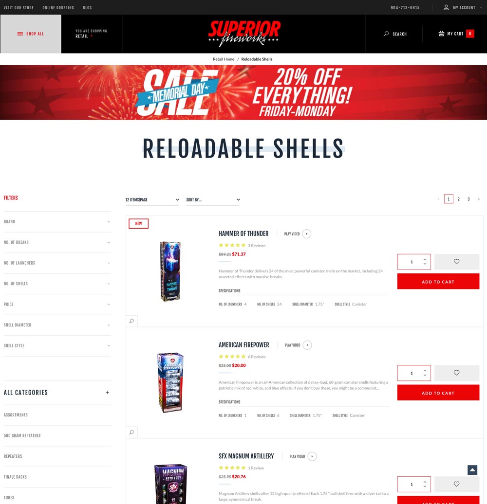 New Superior Fireworks Website - Superior Fireworks