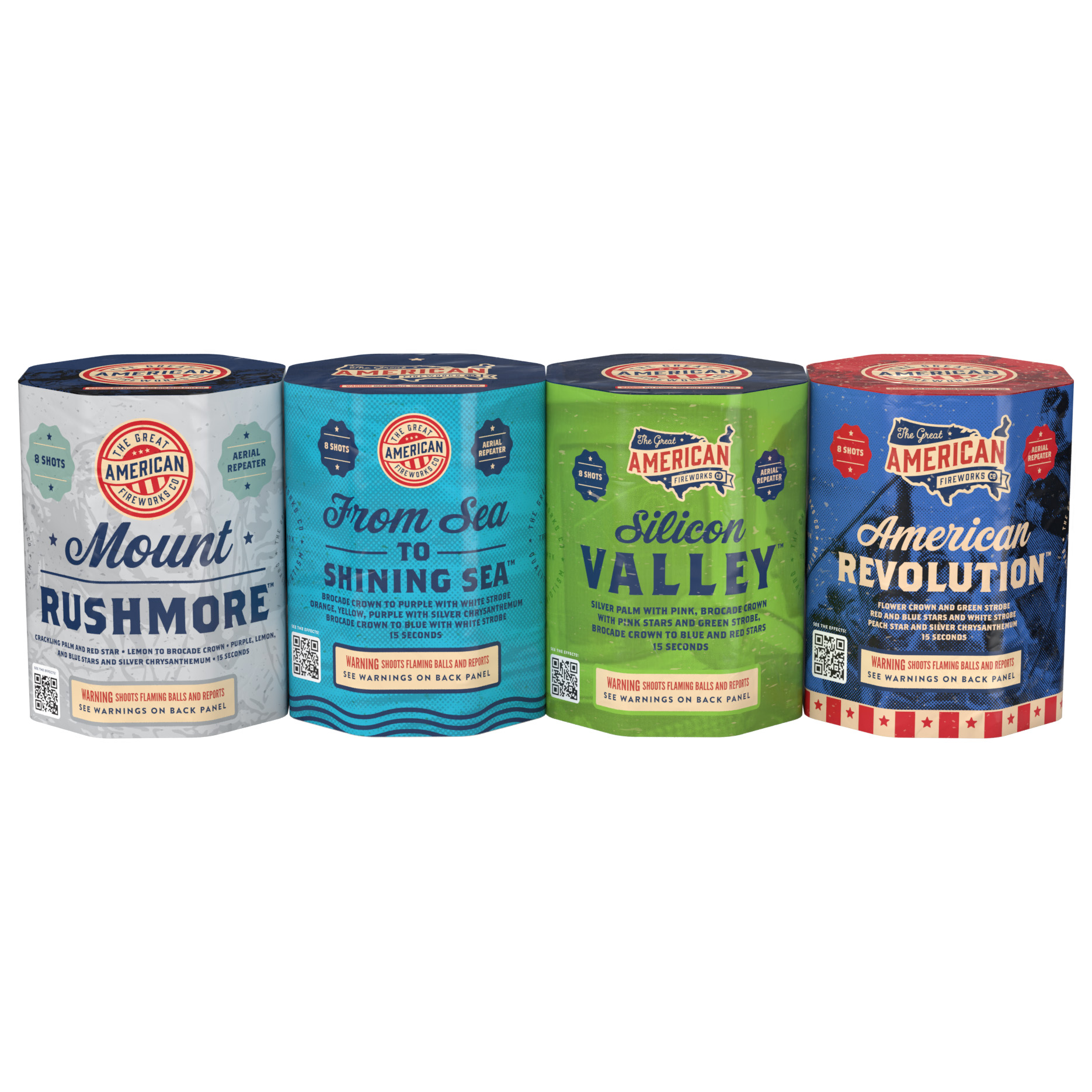 Great American 8-Shot Assortment: Superior Fireworks Retail