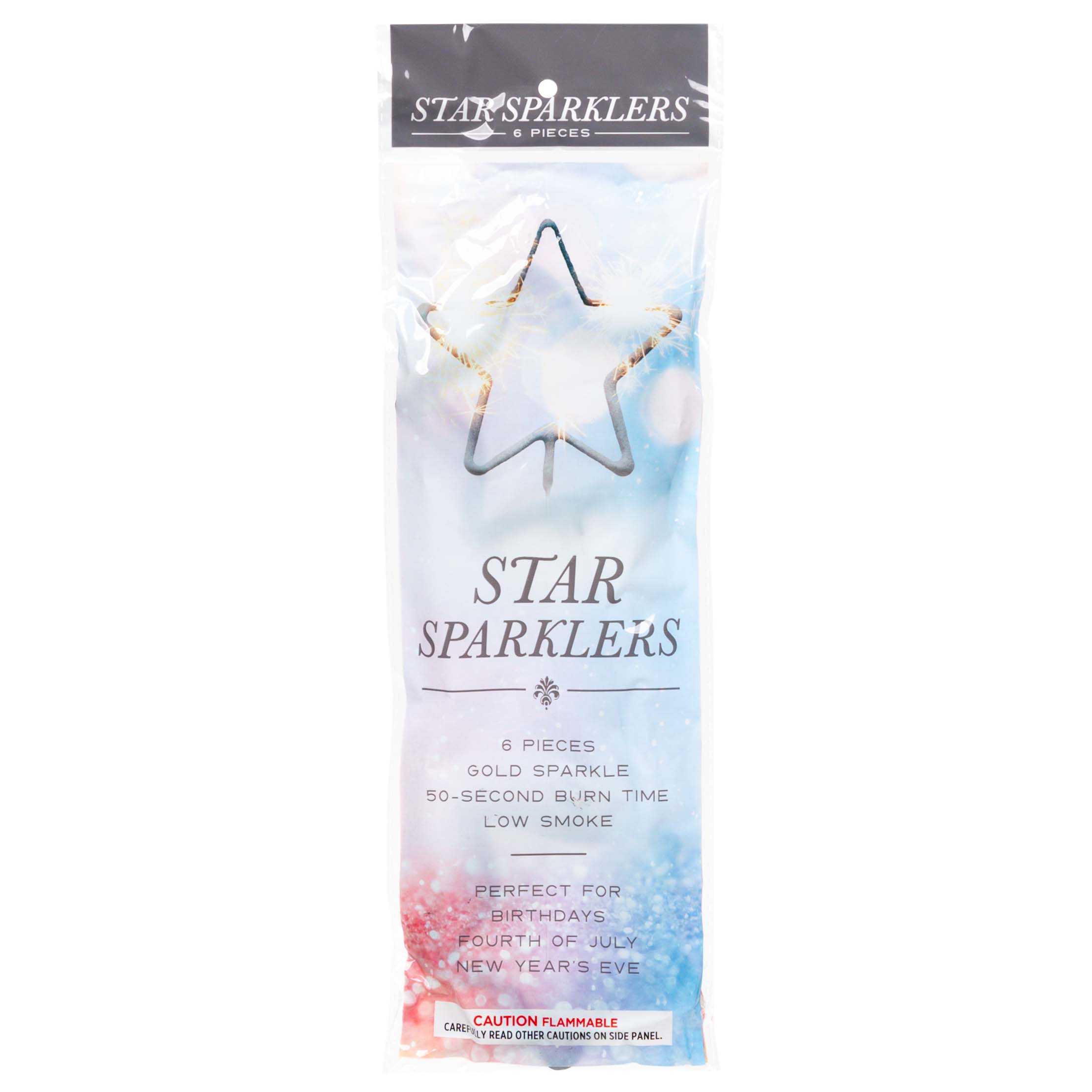 Star Sparklers (6-Pack): Superior Fireworks Retail