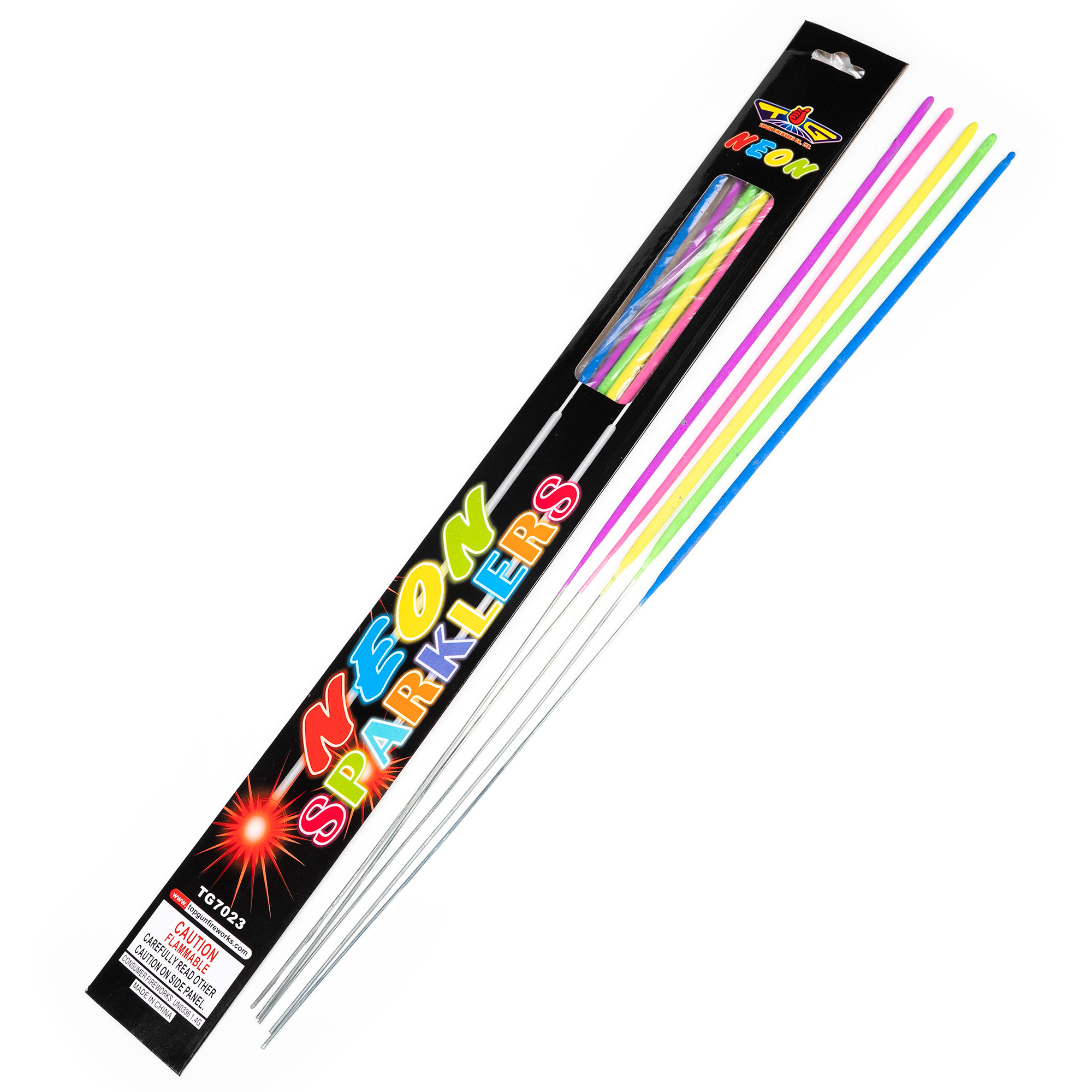 18" Neon Sparklers: Superior Fireworks Retail