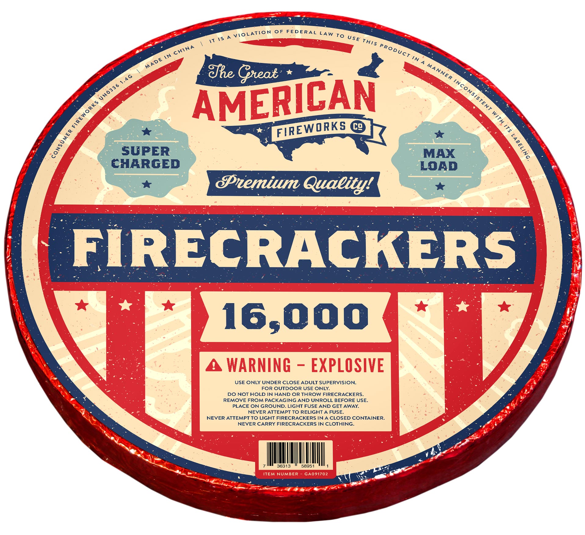 16,000 Firecracker Roll: Superior Fireworks Retail