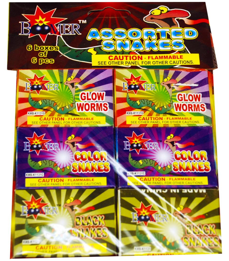 Assorted Color Snakes: Superior Fireworks Wholesale